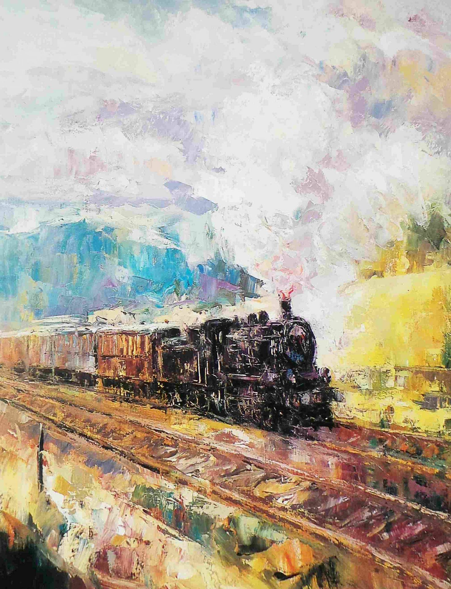 Tableaux de Trains - Georges Trincot - Peintre de Colmar