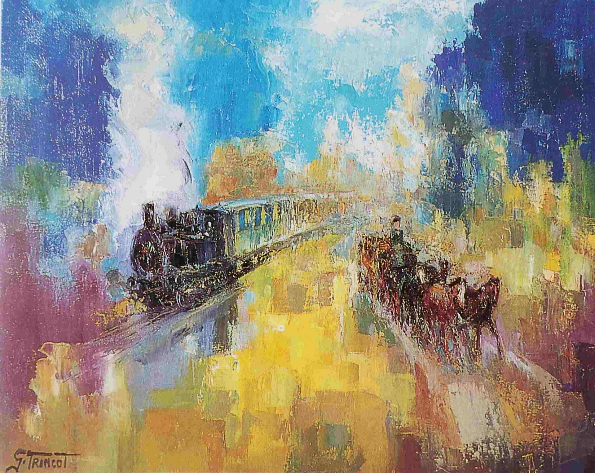 Tableaux de Trains - Georges Trincot - Peintre de Colmar